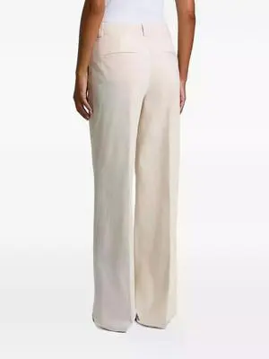 Peserico Pressed-crease Wide-leg Trousers - Neutrals