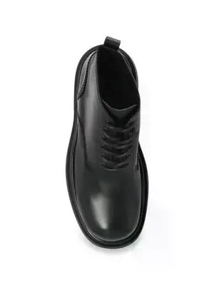 AMI Paris Lace-up Leather Combat Boots