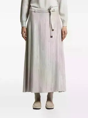 Peserico Ribbed-knit Midi Skirt
