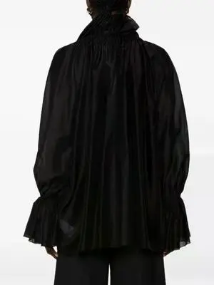 THELATEST Ruffled High-neck Blouse