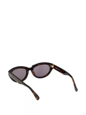 Max Mara Tortoiseshell-effect Sunglasses
