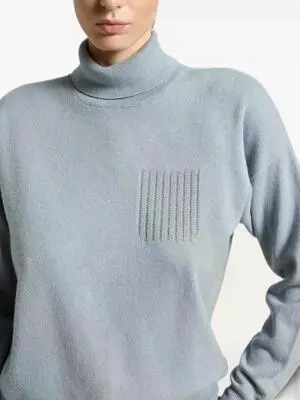 Peserico Roll-neck Chest-detail Jumper