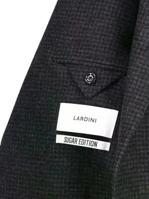 LARDINI Check-pattern Notched-lapel Blazer