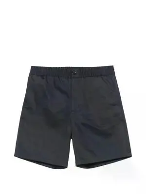 AMI Paris Elasticated-waist Cotton Shorts - Blue
