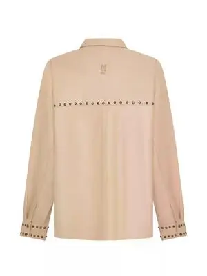 ONETEASPOON Daria Stud-embellished Leather Jacket