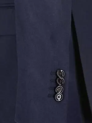 LARDINI Double-breasted Peak-lapel Suit Jacket