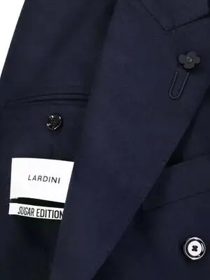 LARDINI Double-breasted Peak-lapel Suit Jacket