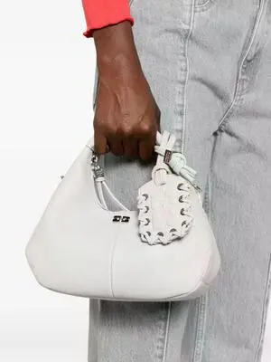 GANNI Mini Hobo Logo-plaque Tote Bag
