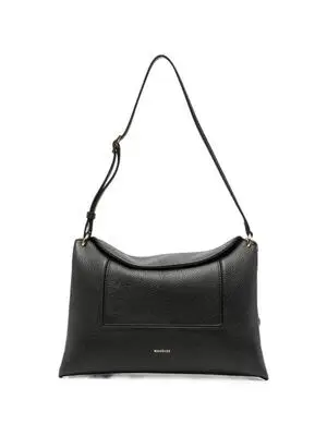 WANDLER Penelope Slouch Leather Tote Bag - Black
