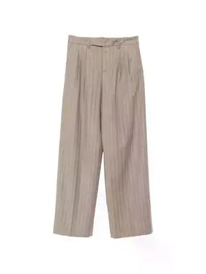 BRIGLIA 1949 Pinstripe-pattern Pleated Trousers