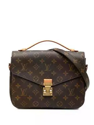 LOUIS VUITTON 2016 Monogram Pochette Metis Satchel - Brown