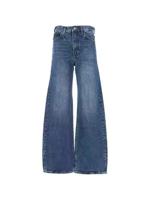 FRAME Bow Wide-leg Jeans - Blue