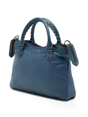 Balenciaga 2014 Lambskin Motocross Classic Town Satchel