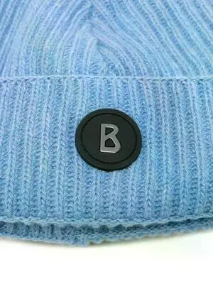 Bogner Gustav Logo-plaque Ribbed-knit Beanie Hat