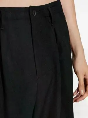Yohji Yamamoto Button-detail Wool Cargo Pants