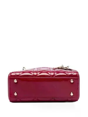 Dior 2018 Mini Patent Cannage Lady Satchel
