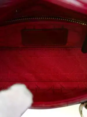 Dior 2018 Mini Patent Cannage Lady Satchel