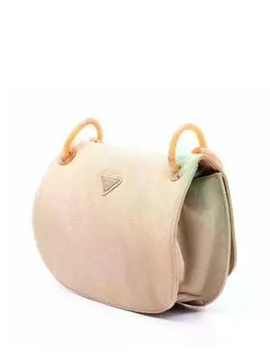 Prada 2000-2013 Canvas Resin Chain Shoulder Bag