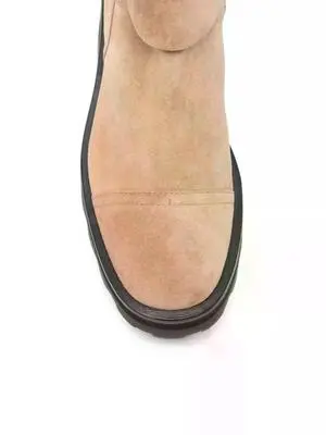 JIMMY CHOO Pearl-embellished Suede Ankle Boots