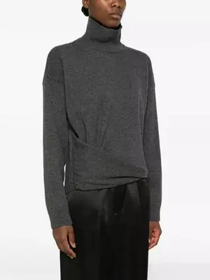 RÓHE Sculptural Wrap-detail Turtleneck Sweater