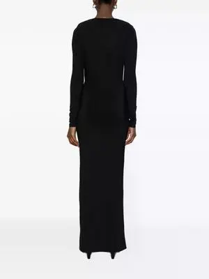 AMAZUIN Rasha V-neck Ruched Maxi Dress