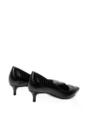 Philipp Plein Hexagon Croc-effect Pumps