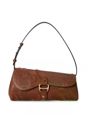 Ralph Lauren Tasha East-west Perforated Leather Shoulder Bag