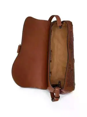 Ralph Lauren Tasha East-west Perforated Leather Shoulder Bag