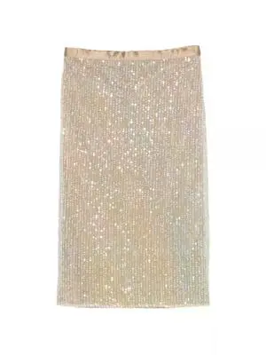 AMI Paris Sequin-embellished Pencil Midi Skirt