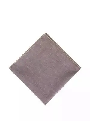 PAOLO ALBIZZATI Slub-texture Pocket Square - Red