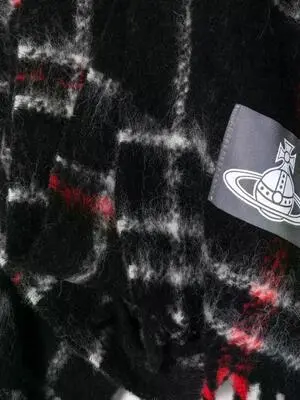 VIVIENNE WESTWOOD Orb-patch Check-pattern Scarf