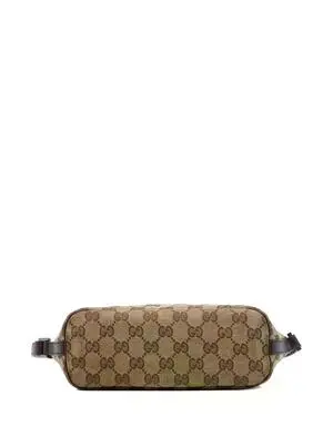 Gucci 2000-2015 Gg Canvas Web Boat Shoulder Bag