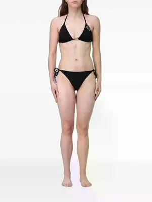 EA7 Logo-print Triangle Bikini - Black