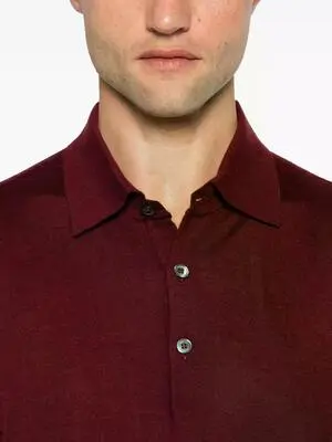 Fedeli Button-up Collar Polo Shirt