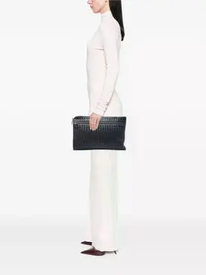 Bottega Veneta 2012-2026 Nappa Intrecciato Clutch Bag - Grey