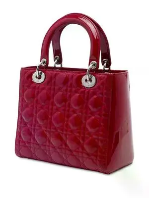 Dior 2013 Medium Patent Cannage Lady Satchel