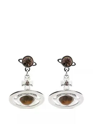 VIVIENNE WESTWOOD Petite Orb Drop Earrings - Silver