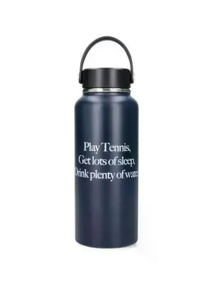 Sporty & Rich Logo-print Water Bottle - Blue