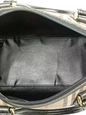 Burberry 20th Century Haymarket Check Canvas Boston Bag