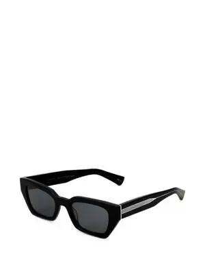 MESSYWEEKEND Luna Geometric-frame Sunglasses - Black