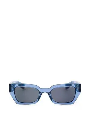 MESSYWEEKEND Luna Geometric-frame Sunglasses Blue
