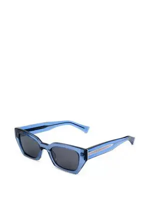 MESSYWEEKEND Luna Geometric-frame Sunglasses - Blue