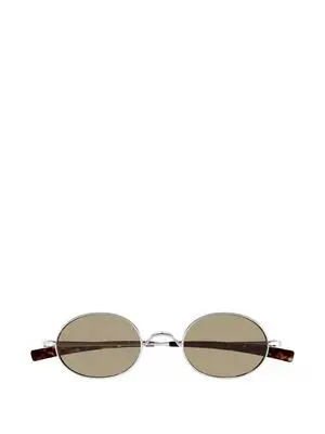 Saint Laurent Sl 948 T Oval-frame Sunglasses - Silver
