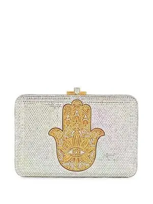 Judith Leiber Hamsa Crystal-embellished Clutch Bag