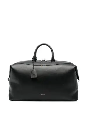 Paul Smith Signature Stripe Leather Holdall - Black