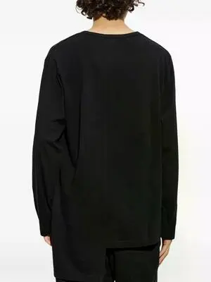 Yohji Yamamoto Asymmetrical Long-sleeve T-shirt