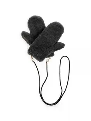 Max Mara Ombrato3 Wool-blend Mittens - Grey