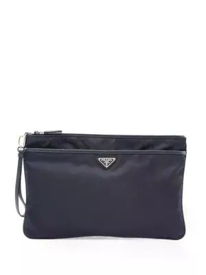 Prada 2010s Tessuto Saffiano Clutch Bag