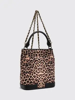 TWINSET Animal Print Handbag With Removable Chain Shoulder Strap