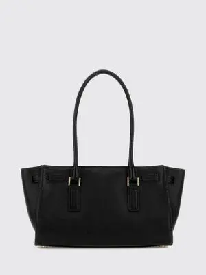 Michael Kors Hamilton Moderne Leather Shoulder Bag With Double Handle And Charm